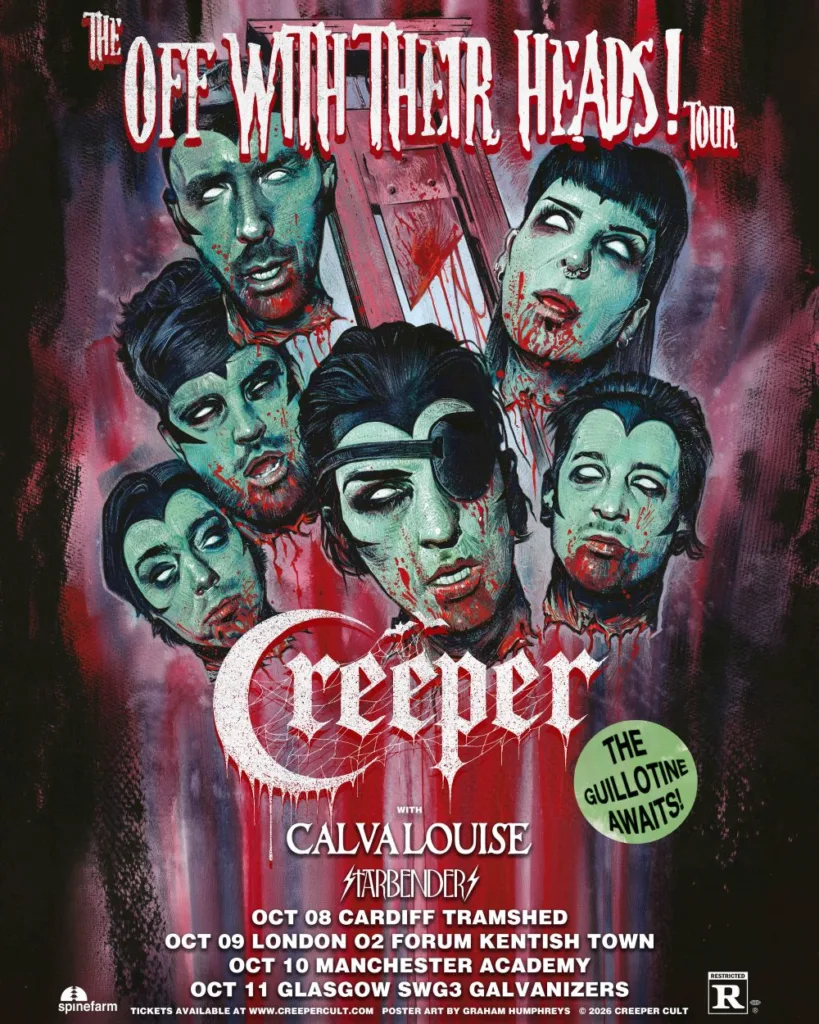 Creeper plot theatrical Off With Their Heads UK tour - Punkinfocus